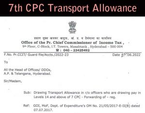 Transport Allowance as per 7th CPC | TPTA | 7th CPC Travelling ...