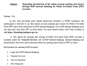 Online PPF account opening Post Office | India post ppf account opening ...