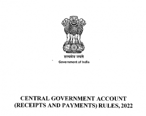 CGA Rules 2022 | Central Government Account Rules 2022 | CGA (R&P ...
