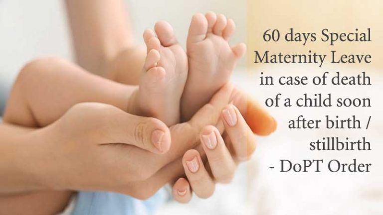 Maternity leave in case of death of a child | Special 60 Days Maternity ...