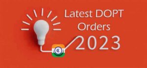 Latest DoPT Orders 2023 for central govt employees pdf | Latest DoPT ...
